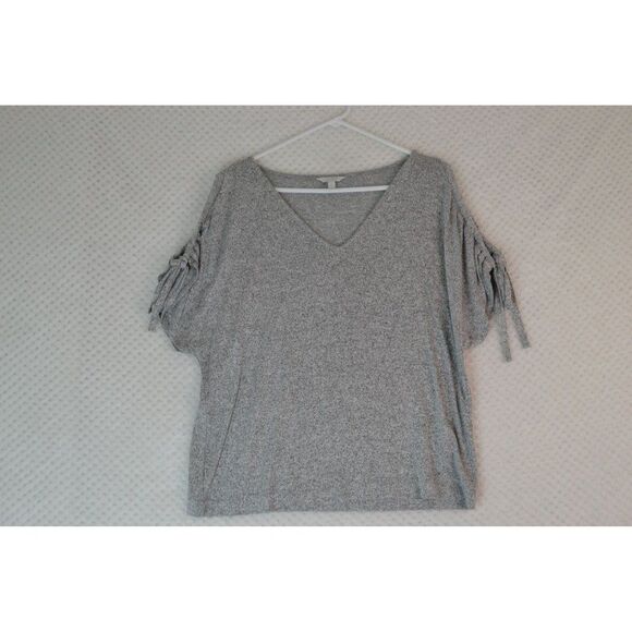 Lucky Brand | Tops | Lucky Brand Womens Large Gray Cold Shoulder Short ...